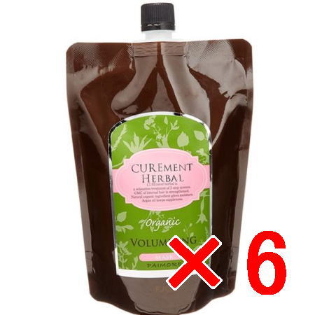 送料無料 パイモア π more ／ キュアメントハーバル ボリューマイジングマスク 500mL （レフィルタイプ） 6個