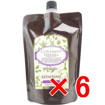 送料無料 パイモア π more ／ キュアメントハーバル リペアリングシャンプー 500mL （レフィルタイプ） 6個