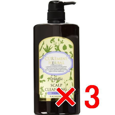 送料無料 パイモア π more ／ キュアメントハーバル スキャルプクレンジングシャンプー 1000mL 3個 美容室専売品?ヘアシャンプー