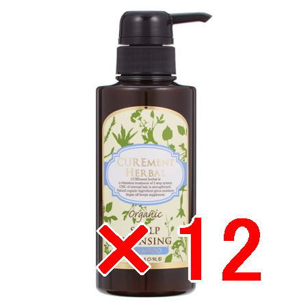 送料無料 パイモア π more ／ キュアメントハーバル スキャルプクレンジングシャンプー 300mL 12個 美容室専売品?ヘアシャンプー