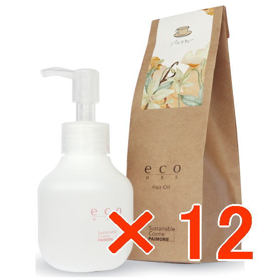 パイモア エコエイチビーエス オイル 80ml バニラティー【12個セット】／ 美容室専売品 ヘアオイル