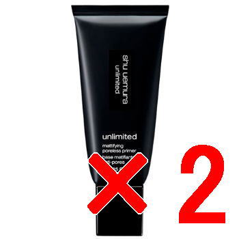 シュウウエムラ ／ アンリミテッド マティファイング ポアレス プライマー SPF25/PA+++ 30mL【2個セット】/ shuuemura [ 国内正規品 ] ファンデ