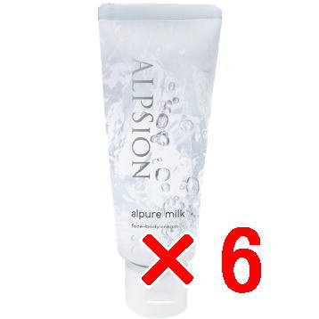 ★【送料無料】 アルピジョン  ALPSION ／ アルピュア ／ ウォーターミルク  80g 【6個】 スキンミルク  スキン＆ボディ サロン専売品