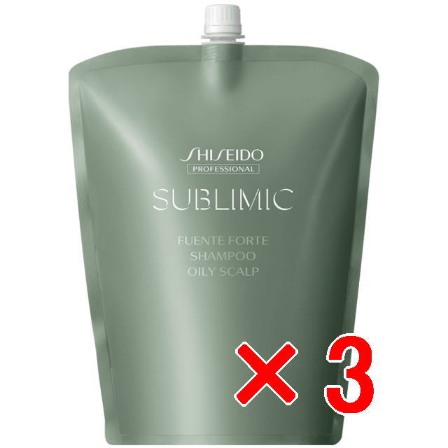 資生堂 シセイドウ ／ サブリミック／ フェンテフォルテ シャンプー OS：べたつきのある頭皮用 1800ml リフィル【3個セット】