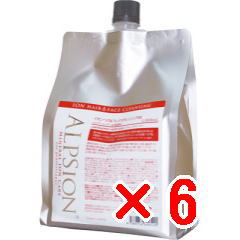 ★【送料無料】 アルピジョン  ALPSION ／ イオンヘア＆フェイスクレンジングAX 1000ml 【6個】 ミネラルイオンケア ／ シャンプー  サロン専売品 ヘアケア フェイス