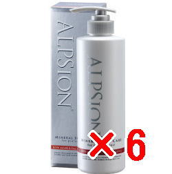 ★【送料無料】 アルピジョン  ALPSION ／ イオンヘア＆フェイスクレンジングAX 490ml 【6個】 ミネラルイオンケア ／ シャンプー  サロン専売品 ヘアケア フェイスケ