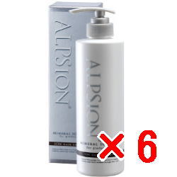★【送料無料】 アルピジョン  ALPSION ／ イオン ヘア シャンプー H  490ml 【6個】 ミネラル イオンケア ／ ダメージケア シャンプー  サロン専売品  ヘアケ