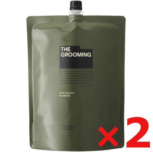 資生堂 ／ MEN ／ ザ・グルーミング シャンプー 1800ml リフィル【2個セット】／ サロン専売品 ／ ヘア＆スカルプケア