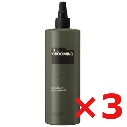 資生堂 ／ MEN ／ ザ・グルーミング スカルプエフェクター 480ml【3個セット】／ GE スカルプエッセンス （医薬部外品） サロン専売品