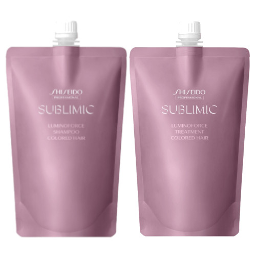 資生堂 ／ サブリミック／ ルミノフォース シャンプー 450ml ＆ トリートメント 450g セット ／ 抜け毛 薄毛 スカルプ サロン専売品 スカルプケア用の通販はau PAY ...