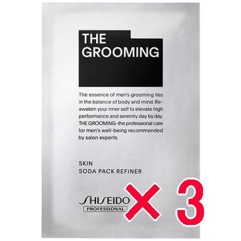 資生堂 シセイドウ ／ MEN ／ ザ・グルーミング ソーダパックリファイナー  6g×10包入【3個】