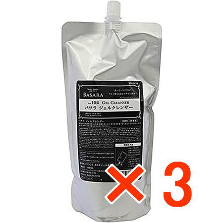 送料無料 クラシエ バサラ 102 ジェルクレンザー 500ml 3個