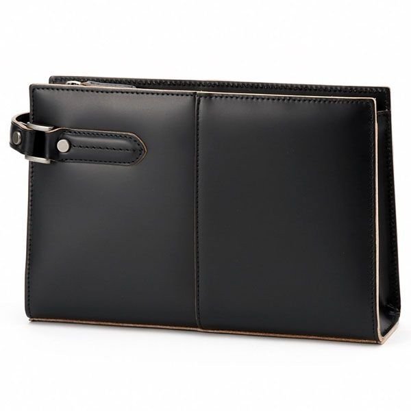 【ポイント10倍】青木 AOKI COMPLEX-GARDENS コンプレックスガーデンズ 枯淡 クラッチバッグ セカンドバッグ Mサイズ 日本製 本革 ブラック 3680-10