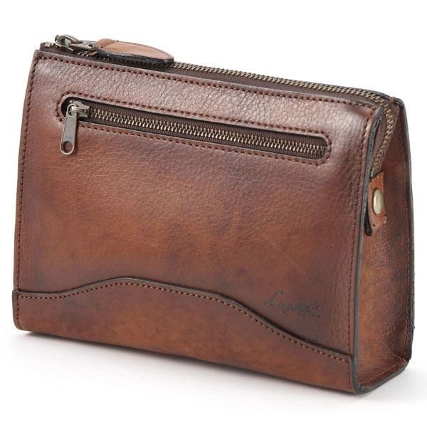 青木 AOKI Lugard G3 ラガード ジースリー クラッチバッグ セカンドバッグ Sサイズ 日本製 本革 ブラウン 5211-50