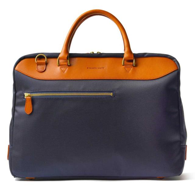 【ポイント10倍】acoustic world アコースティック・ワールド SKYWALK-Air 2way ビジネスバッグ 日本製 ネイビー×キャメル awb00101air-NV/CA