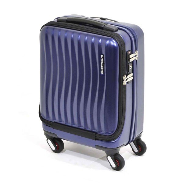 【ポイント10倍】エンドー鞄 FREQUENTER CLAM ADVANCE フリクエンター クラム アドバンス 超静音 4輪 ハードキャリー スーツケース フロントオープン TSAロック ストッパー付き 機内持込 41cm 23L コン 1-217-NV