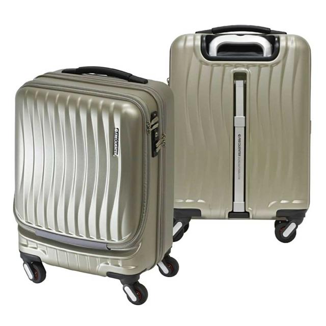 【ポイント10倍】FREQUENTER CLAM A フリクエンター クラム A 4輪 スーツケース 46cm 34L シャンパンゴールド 1-216-CPG