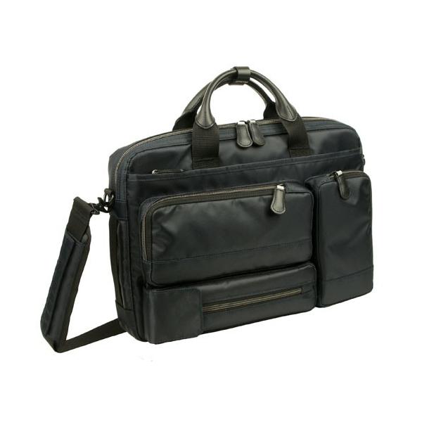 【ポイント10倍】服部 RYU’S ONE リューズワン AD 軽量 2way ビジネス ブリーフケース ショルダーバッグ A4サイズ ネイビー 10-2499-NV