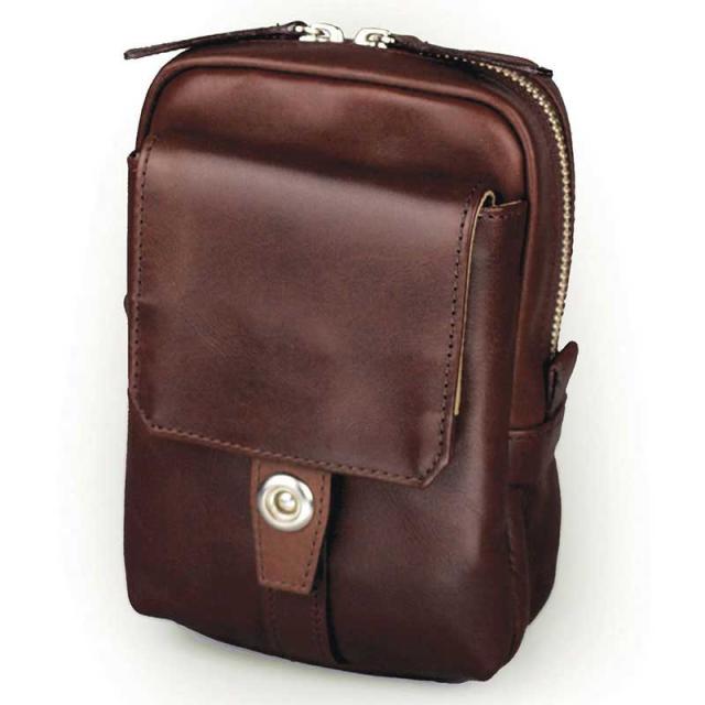 服部 CROSSROAD UNDERGROUND クロスロード アンダーグラウンド UG ショルダーバッグ ウエストバッグ 本革 日本製 チョコ 50-5068-CH