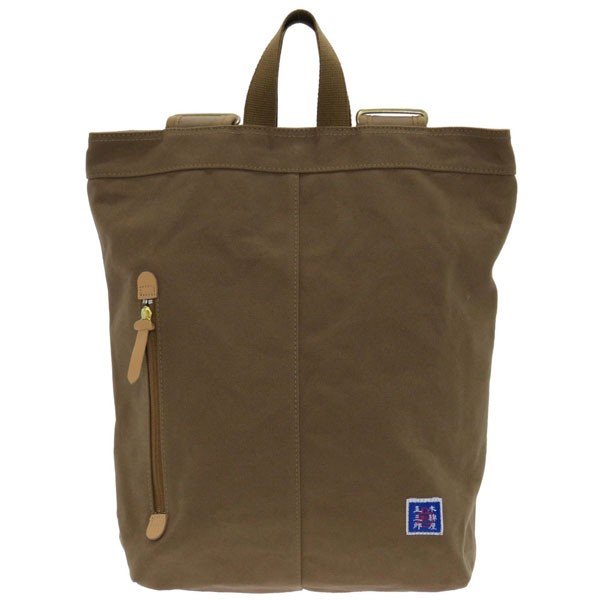 【ポイント10倍】木和田 木綿屋五三郎 リュックサック バックパック 帆布 富士金梅 日本製 モカ 4975-65