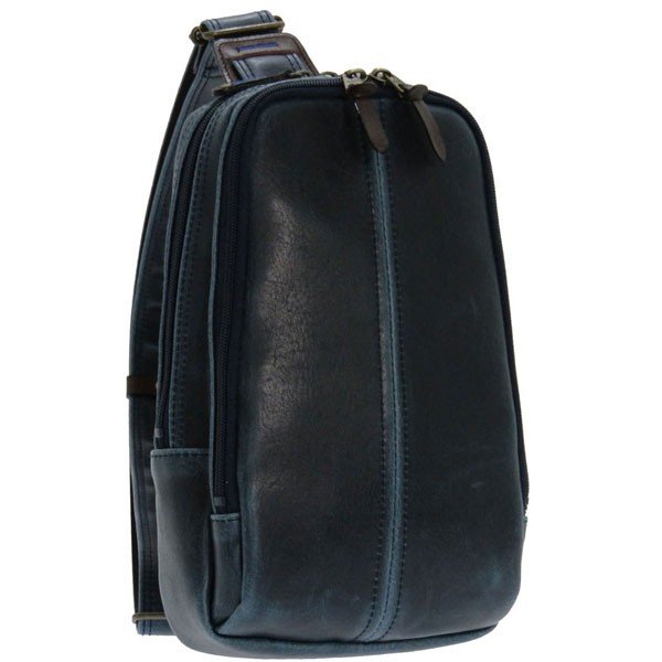 【ポイント10倍】木和田 Retro レトロ ボディバッグ ワンショルダーバッグ 日本製 ネイビー 4977-60