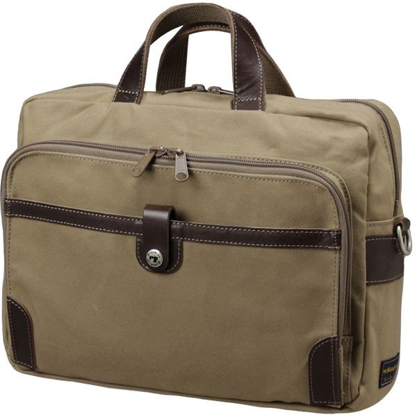 衣川産業 Stitch-on ステッチオン 2way 横型 テサゲ ショルダーバッグ 日本製 帆布 ベージュ 5216242