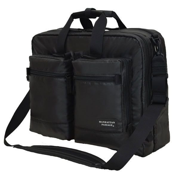 【ポイント10倍】MANHATTAN PASSAGE マンハッタンパッセージ Mr.Lau Plus2 ビジネストリッパー 2way ビジネス ブリーフケース ショルダーバッグ B4 ブラック #3290
