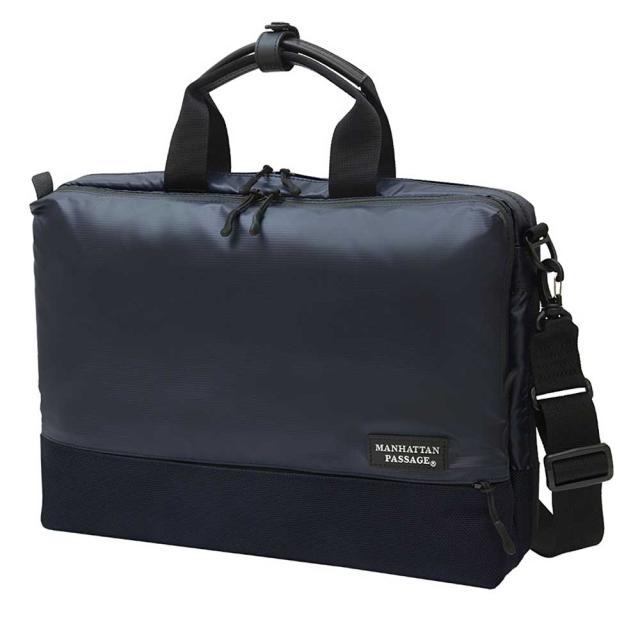 【ポイント10倍】MANHATTAN PASSAGE マンハッタンパッセージ Slim Well-Organized Plus2.1 2way ビジネスバッグ A4 ミッドナイトブルー #3311-MB