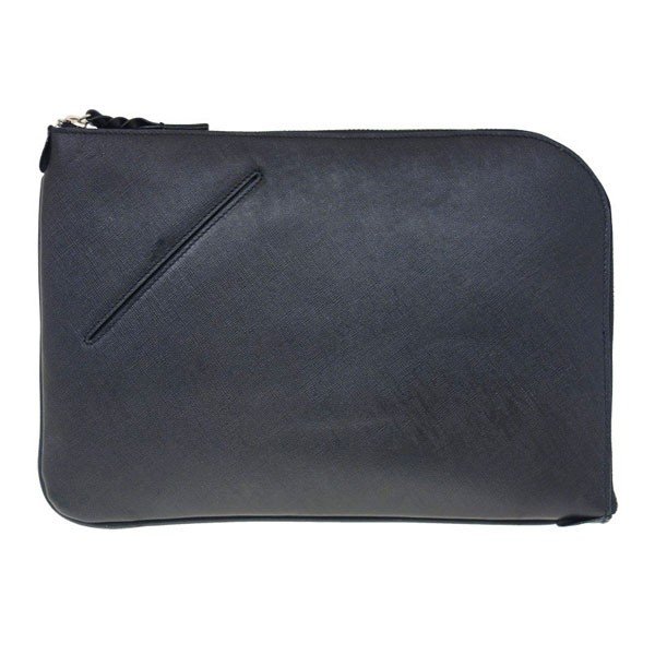 P.I.D Selva ピーアイディー セルヴァ クラッチバッグ セカンドバッグ ゼブー牛革 型押し クロ PAP101-BK