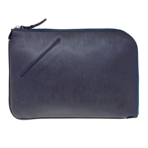 P.I.D Selva ピーアイディー セルヴァ クラッチバッグ セカンドバッグ ゼブー牛革 型押し コン PAP101-NV