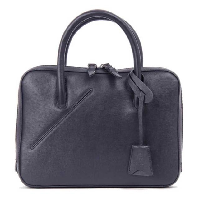 P.I.D SELVA ピーアイディー セルヴァ コンパクト ハンドバッグ レザー 本革 型押し コン PAP105-NV