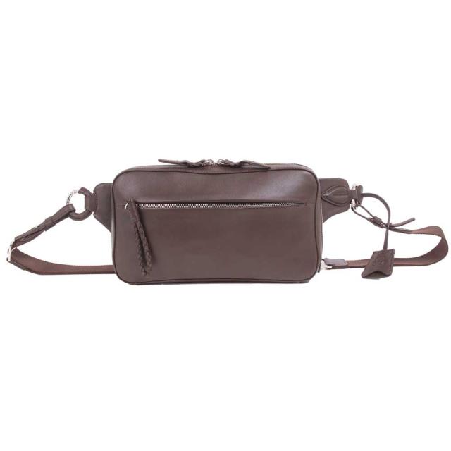 【ポイント10倍】P.I.D Ecrire ピーアイディー エクリール ボディバッグ ワンショルダーバッグ 撥水 レザー チョコ PAZ104-CH