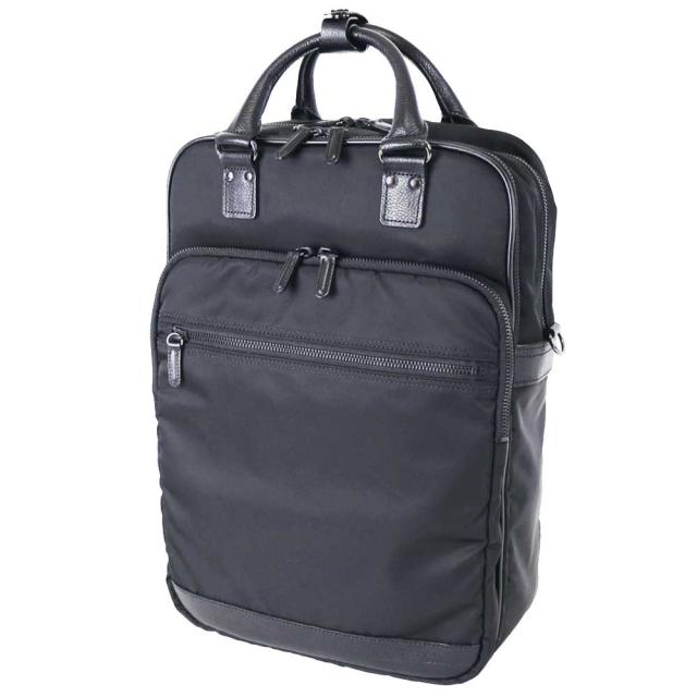 【ポイント10倍】STARTTS スターツ LEOVGRAY レオビグレイ 3way ビジネスバッグ ブリーフケース リュック 日本製 本革 ブラック × ブラック LG15-BKBK