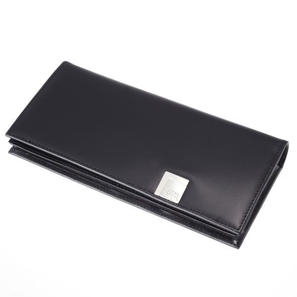 【ポイント10倍】 Aaron Irvin アーロン・アーヴィン Leather Accessory 二つ折り 長財布 ロングウォレット 本革 ブラック AA-BFW