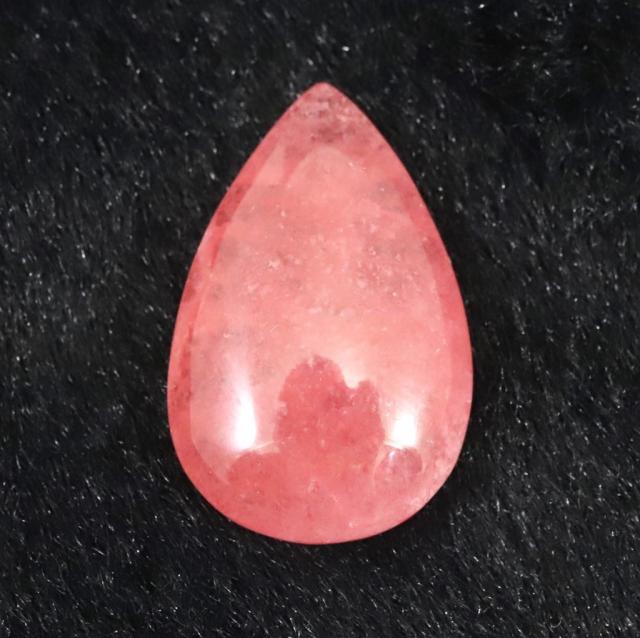 インカローズ ロードクロサイト 26mmティアドロップ カボションタンブル 5.9g 【榎本通商12678】の通販はau PAY マーケット ...