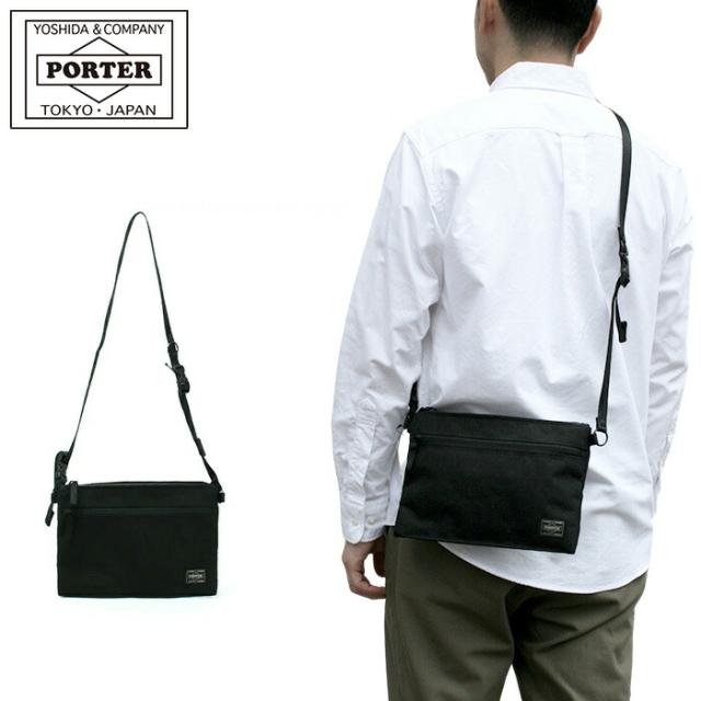 ポーター ハイブリッド サコッシュ 737-17820 吉田カバン PORTER HYBRID 薄い 小さめ ショルダーバッグ ナイロン A5 日本製 メンズ レディース