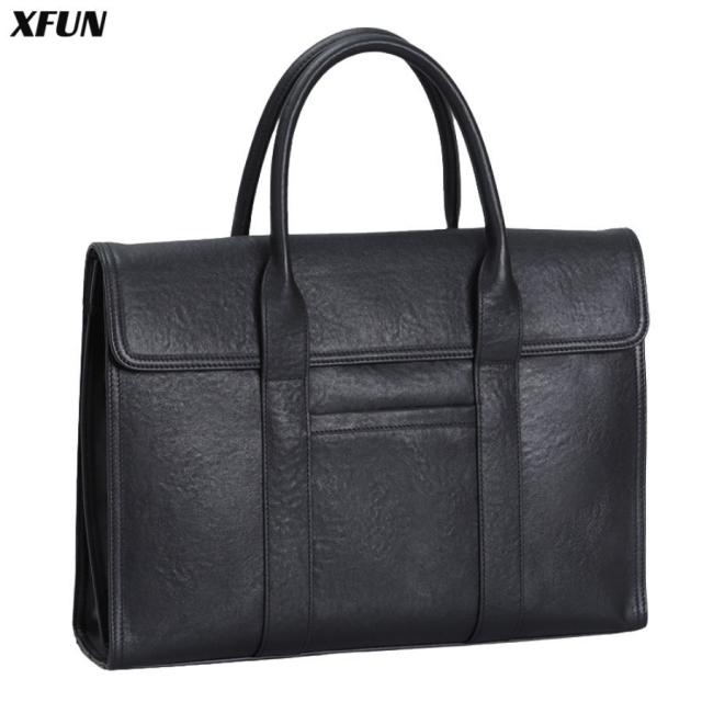 ビジネスバッグ メンズ 本革 高級 手提げバッグ メンズバッグ シンプル 通勤 レザーバッグ A4対応 出張用 軽量 ブリーフケース スーツケース対応 多層収納 ポケット マグネット開閉 撥水 彼氏 男性 20代 30代 40代 50代 プレゼント メンズ 黒【厳選品質★日本企業】