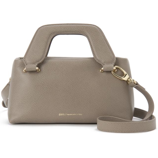 訳あり　背面にへこみあり　aim エイム ハンドバッグ レディース ベージュ 014GC MU ナノアリス