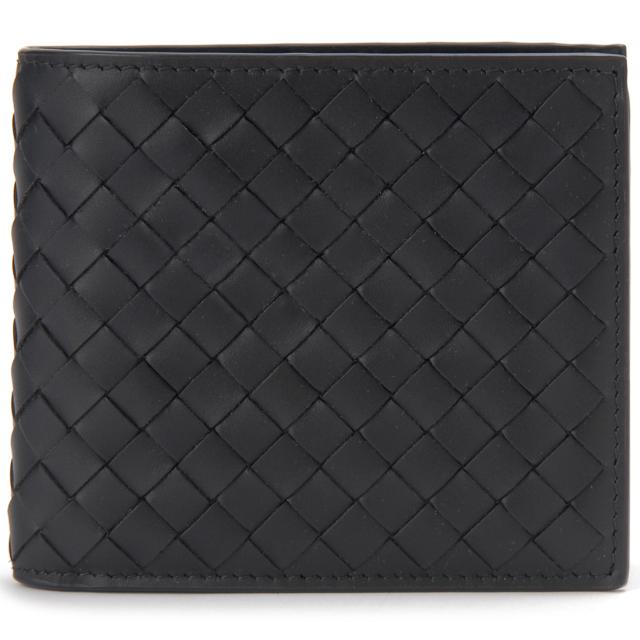 Bottega Veneta ボッテガヴェネタ 二つ折り財布 メンズ ブラック 193642V47W18803 INTRECCIATO