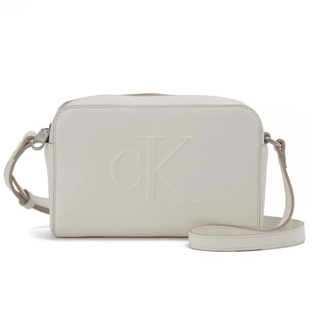   Jeans カルバンクラインジーンズ ショルダーバッグ レディース ホワイト LV04K3036G UB1 SCULPTED EW C BAG20