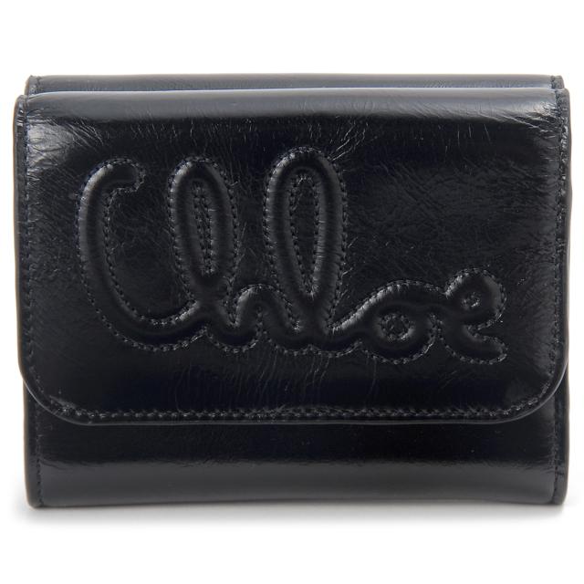 Chloe クロエ 三つ折り財布 レディース ブラック C24WP448O16 001