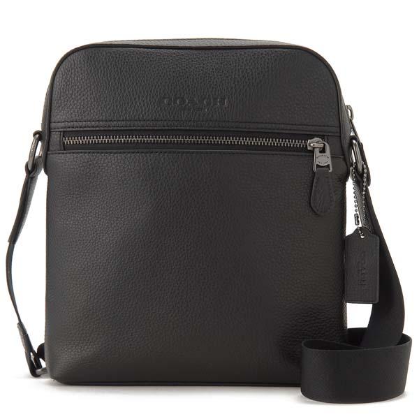 COACH コーチ ショルダーバッグ メンズ レディース ブラック 4011QBBK HOUSTON FLIGHT BAG