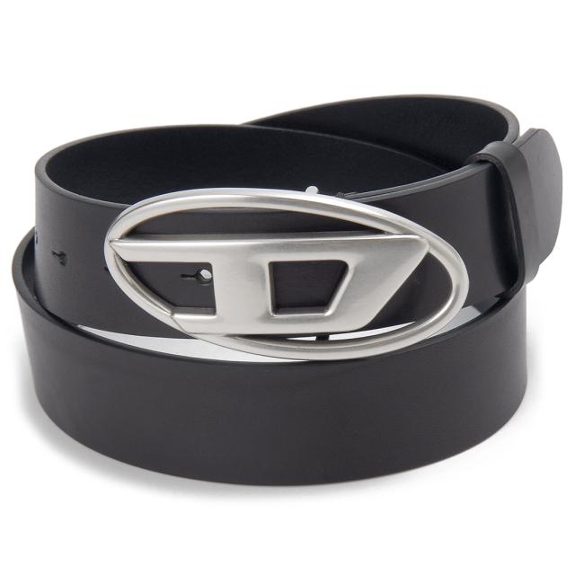 DIESEL ディーゼル ベルト メンズ ブラック X08516 PR666 T8013 B-1DR レザーベルト