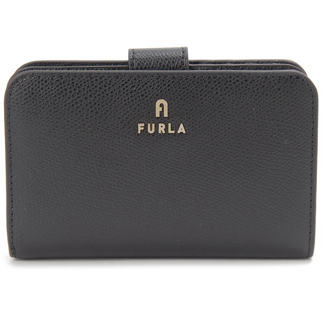 FURLA フルラ 二つ折り財布 レディース ブラック WP00314 ARE O60 カメリア