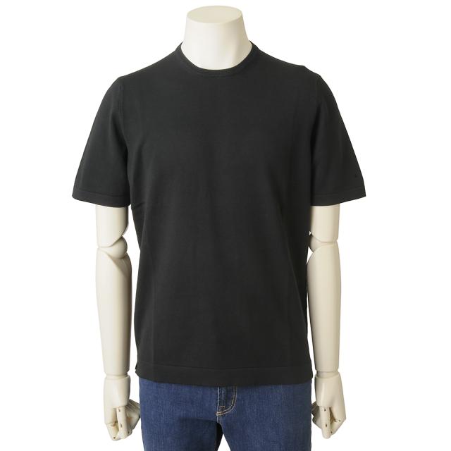 GRAN SASSO グランサッソ Tシャツ 半袖ニット メンズ ブラック 58138 18120 099 T-SHIRT