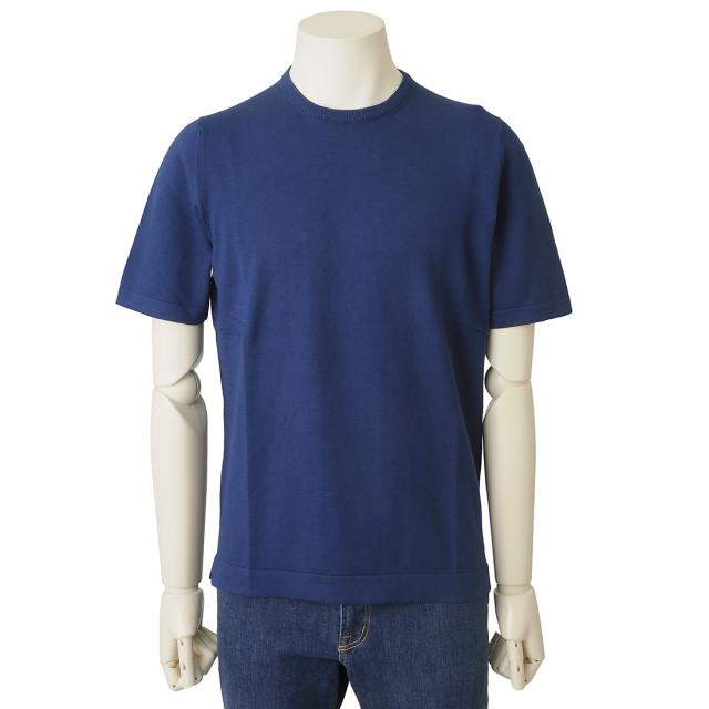 GRAN SASSO グランサッソ Tシャツ 半袖ニット メンズ ネイビー 58138 18120 579 T-SHIRT