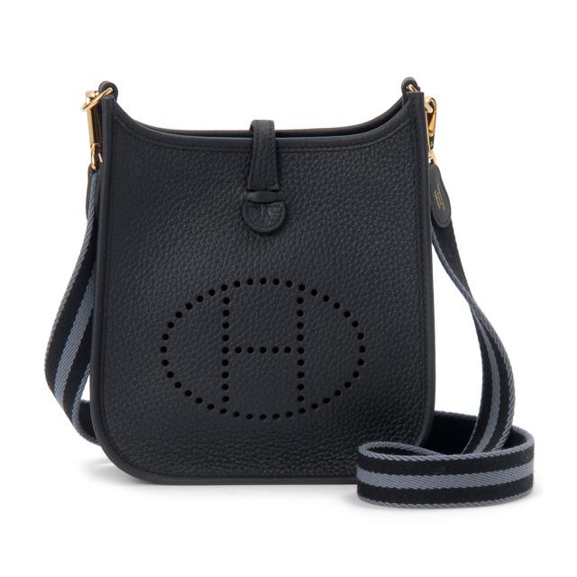 HERMES エルメス エブリン ショルダーバッグ レディース ブラック H085944CC AG EVELYNE 16