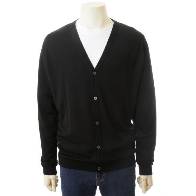 JOHN SMEDLEY ジョンスメドレー カーディガン メンズ ブラック  PETWORTH BK PETWORTH ペットワース