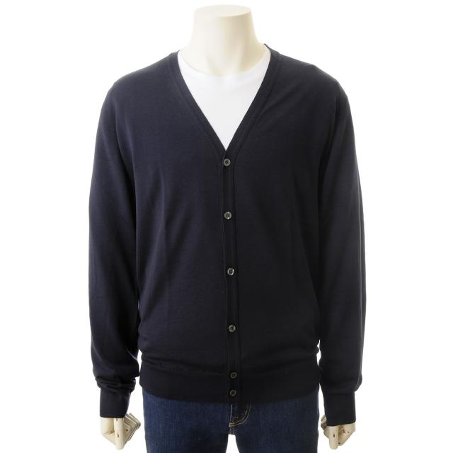 JOHN SMEDLEY ジョンスメドレー カーディガン メンズ ネイビー  PETWORTH MID PETWORTH ペットワース
