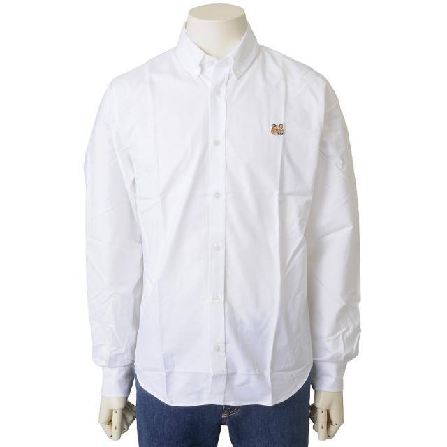 MAISON KITSUNE メゾンキツネ カジュアルシャツ メンズ ホワイト MM00413WC2010P100 MINI FOX HEAD SHIRT
